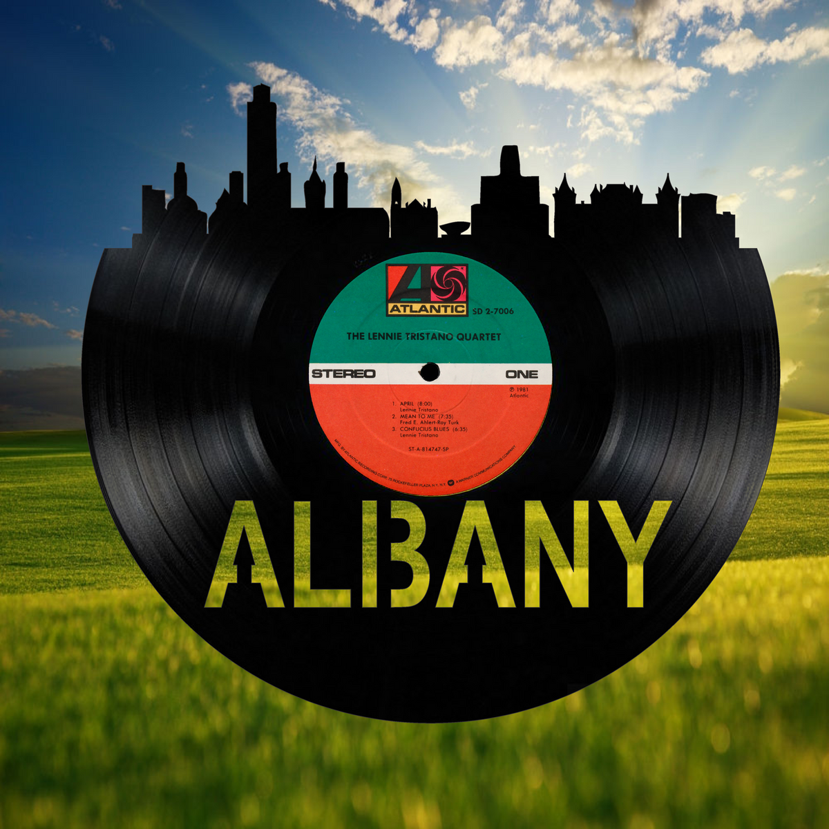 Alban New York Laser Cut Vinyl Record artist representation — SMFX Designs
