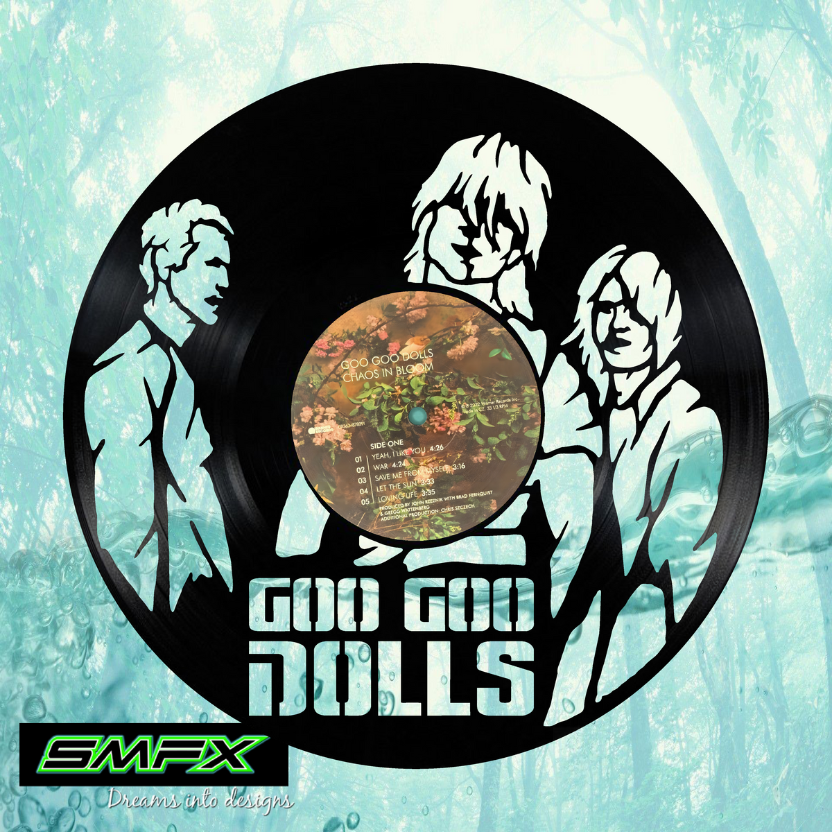 goo goo dolls Laser Cut Vinyl Record artist representation or vinyl cl ...