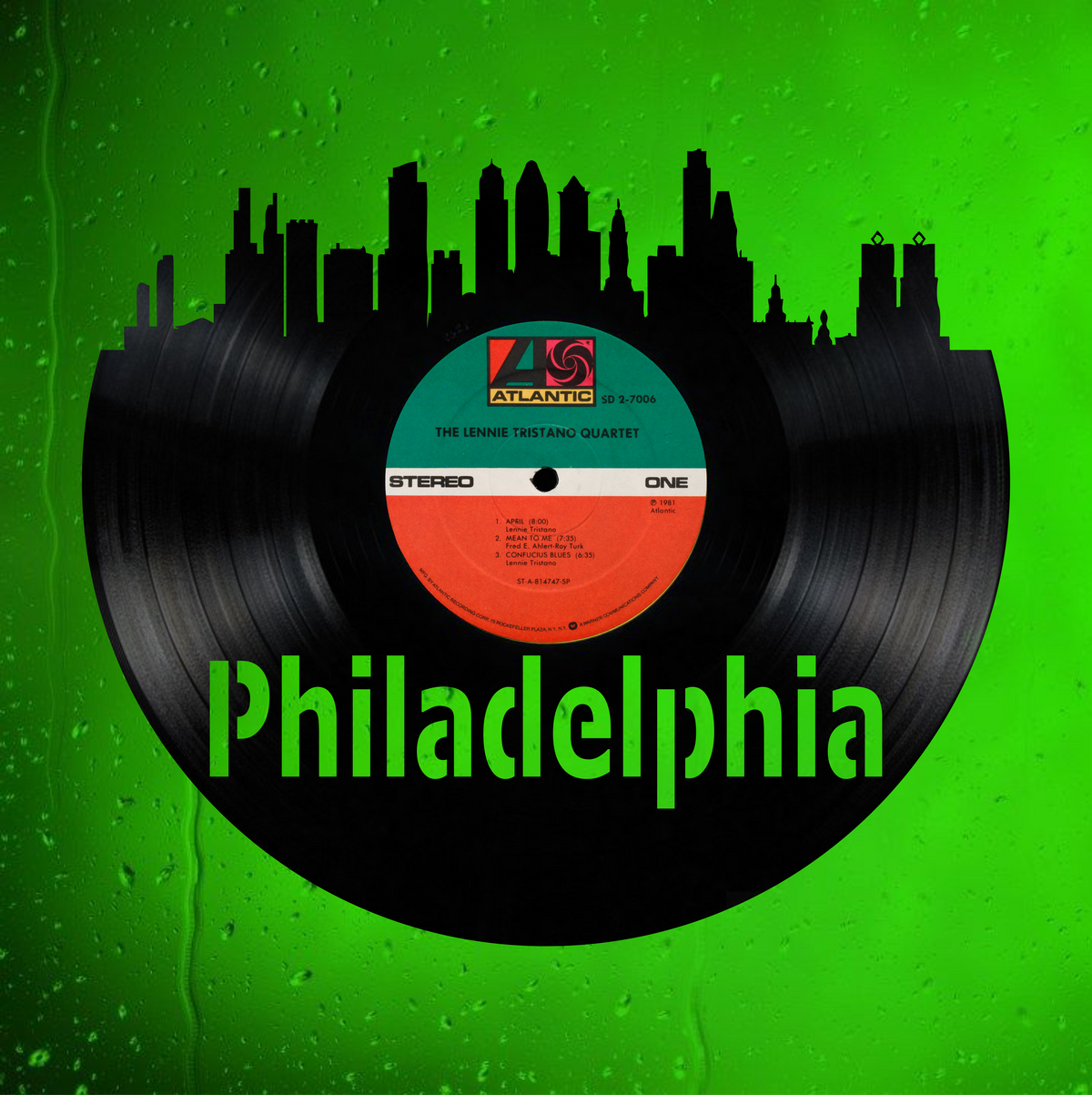 Philadelphia Laser Cut Vinyl Record artist representation — SMFX Designs