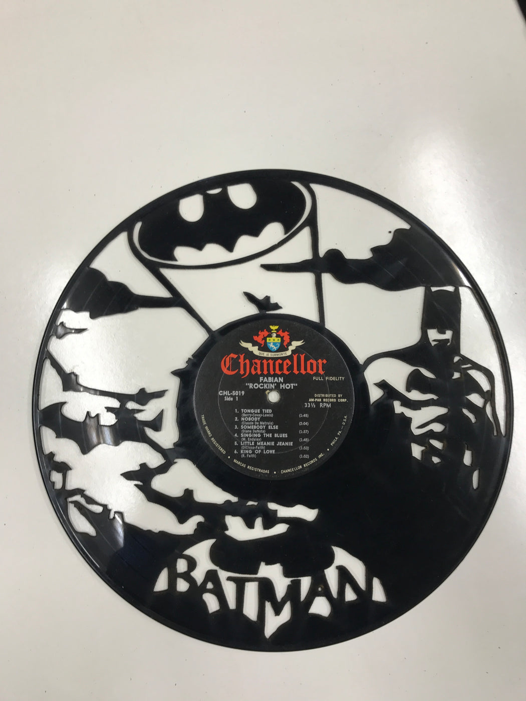 batman Laser Cut Vinyl Record artist representation or vinyl clock ...