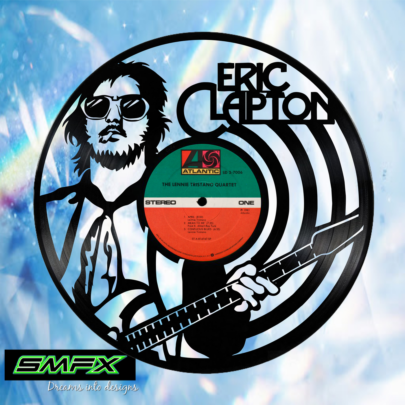 eric clapton Laser Cut Vinyl Record artist representation or vinyl clo ...
