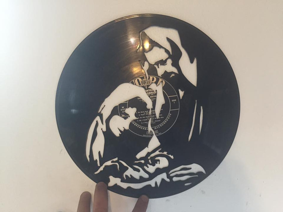 jesus-3 Laser Cut Vinyl Record artist representation — SMFX Designs