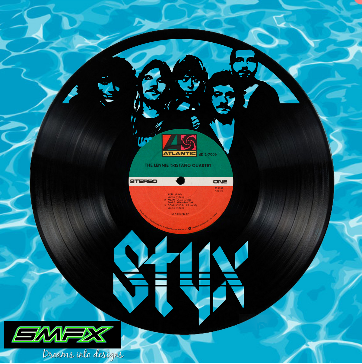 styx Laser Cut Vinyl Record artist representation or vinyl clock — SMFX ...