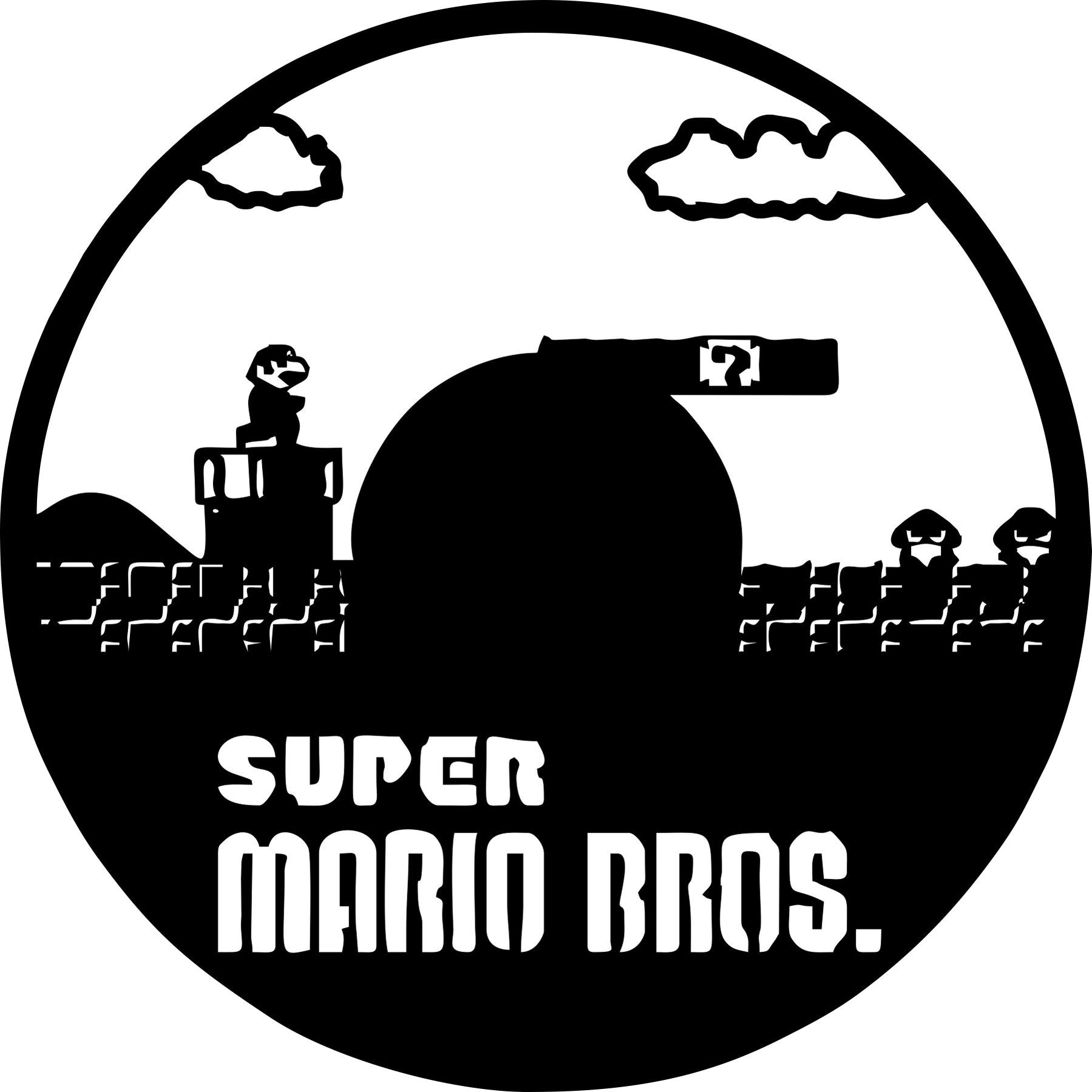 super mario-2 Laser Cut Vinyl Record artist representation — SMFX Designs