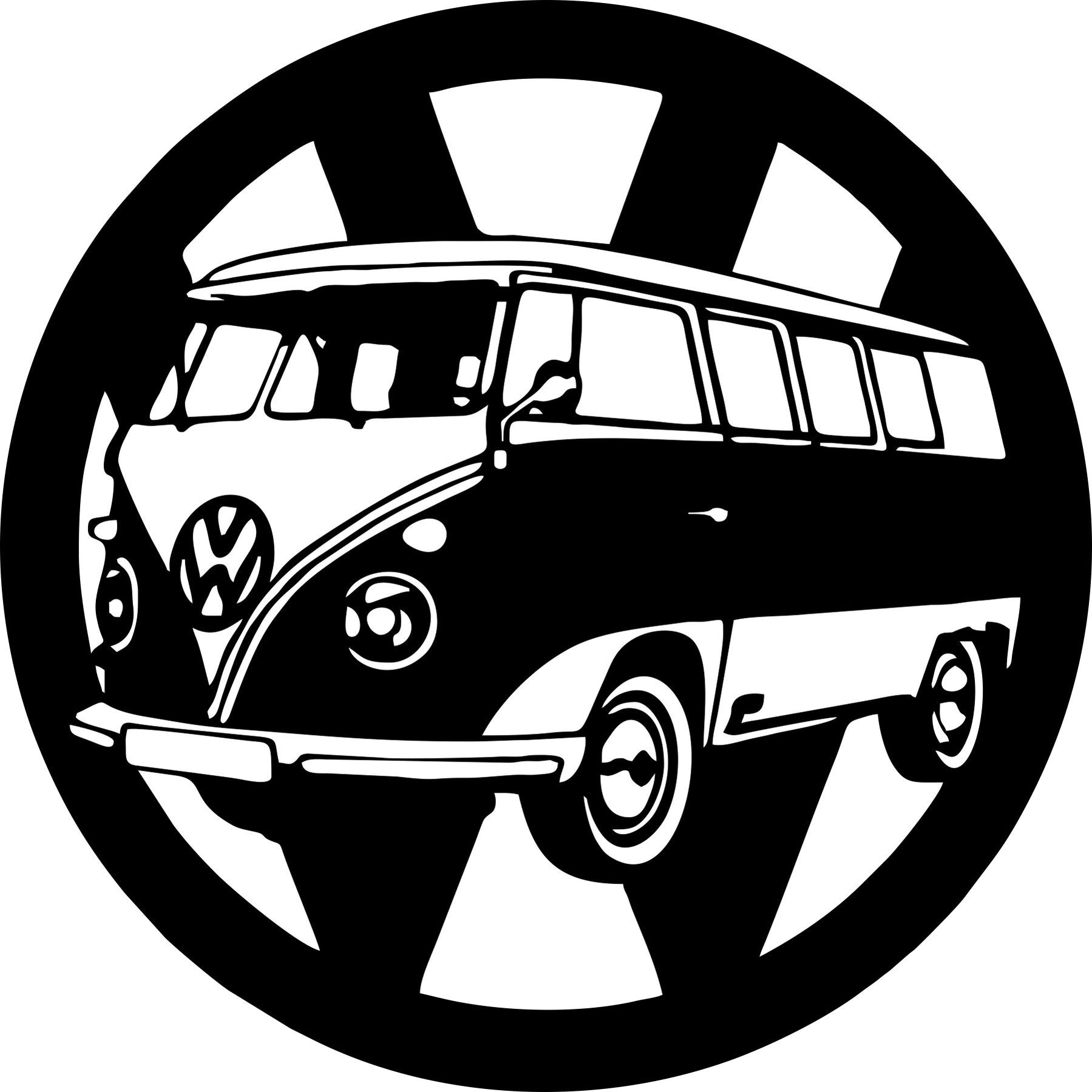 vw bus-1 Laser Cut Vinyl Record artist representation — SMFX Designs